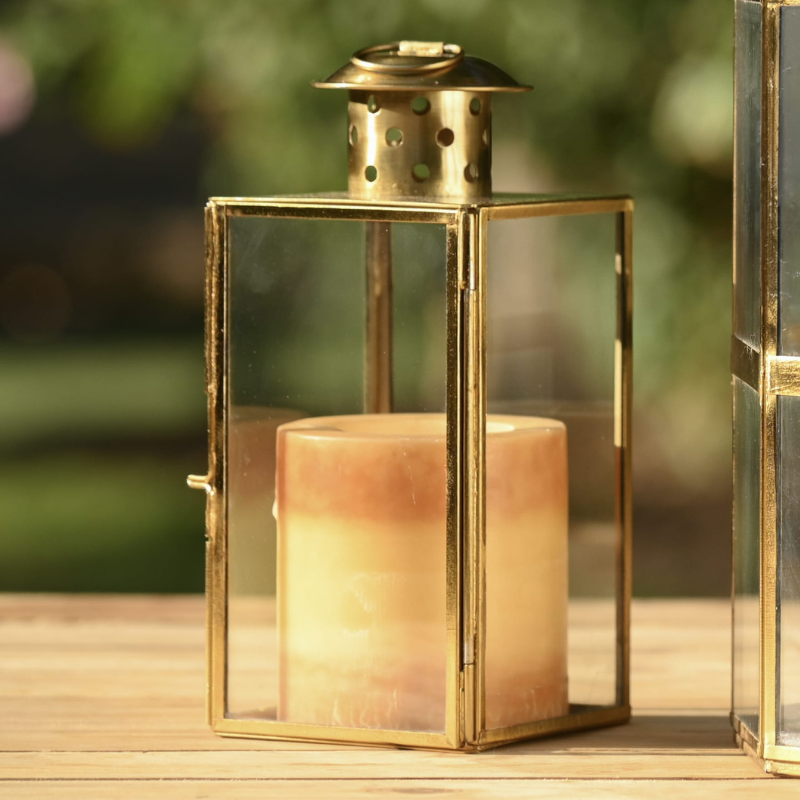 Small Glass Lantern: Illuminating Elegance for Any Space – Serein Wellness